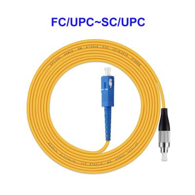 Cina cavo ottico di 1M 100M Single Mode Fiber, fibra del centro dello Sc UPC di FC UPC singola - trecce ottiche in vendita
