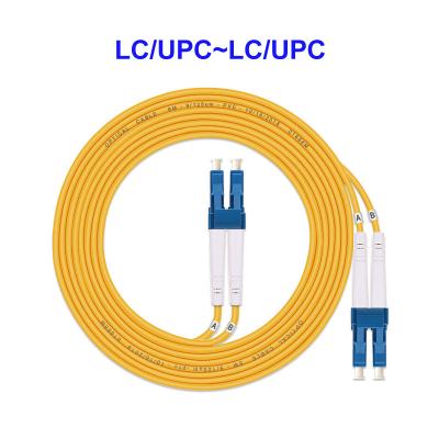 Cina Cavo a fibre ottiche personalizzabile LC UPC di singolo modo al centro del cavo a fibre ottiche 2 di LC UPC in vendita