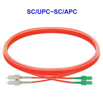China 2 APC van de Kabelsc van de kern Multimode Vezel Optische aan het Halogeen van Sc UPC Nul Te koop