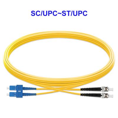 China Aplicação de comunicação do único modo do cabo da fibra do ST UPC do SC UPC à venda