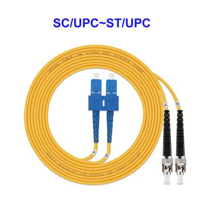 China perda de retorno do ST UPC 55dB do SC UPC do cabo de fibra ótica do único modo 2core à venda