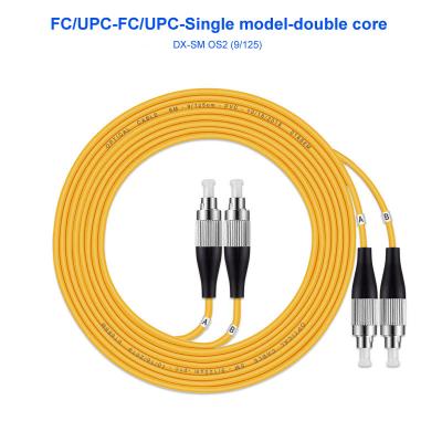 Cina Saltatore misto del cavo a fibre ottiche FC UPC FC UPC 9/125um DX-SM OS2 del ODM dell'OEM in vendita