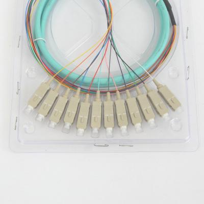Cina Cavo ottico dello Sc UPC 10G del cavo a fibre ottiche di Ftth del centro della st 12 di FC in vendita