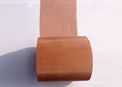 China EMI/EMF/RF shielding fine red copper wire mesh for sale