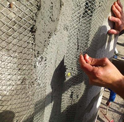 中国 打ち抜かれる拡大される金属板を15 x 7mmプラスター補強の網 販売のため