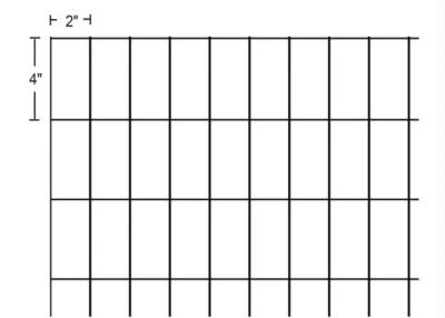 China el PVC de 5 pies cubrió el indicador de la pulgada 14 de Mesh Fence 2X4 del alambre de metal soldado con autógena en venta