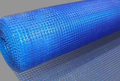 China Anti malha de rachamento azul 38 x 38mm 160g/m2 da tela da fibra de vidro de alta elasticidade à venda