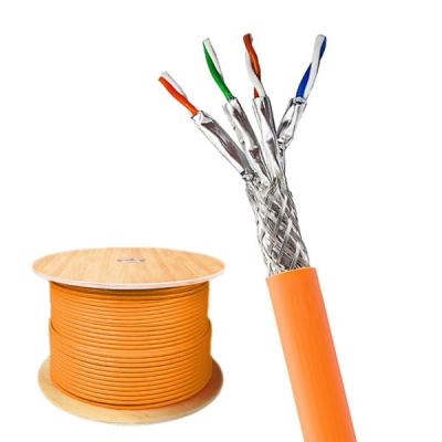 China 100% Copper  SFTP CAT7A Cable Orange LSZH Ethernet Cable 10Gbps 1000FT for sale