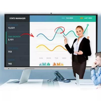 Cina touch screen d'istruzione Smart del bordo interattivo di 4K 55inch per scuola in vendita