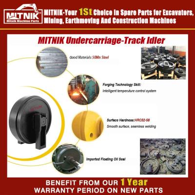 Cina 8-12 mm profondità di durezza Hitachi Mini Excavator Idler EX60-5 con 2 anni dopo il servizio in vendita