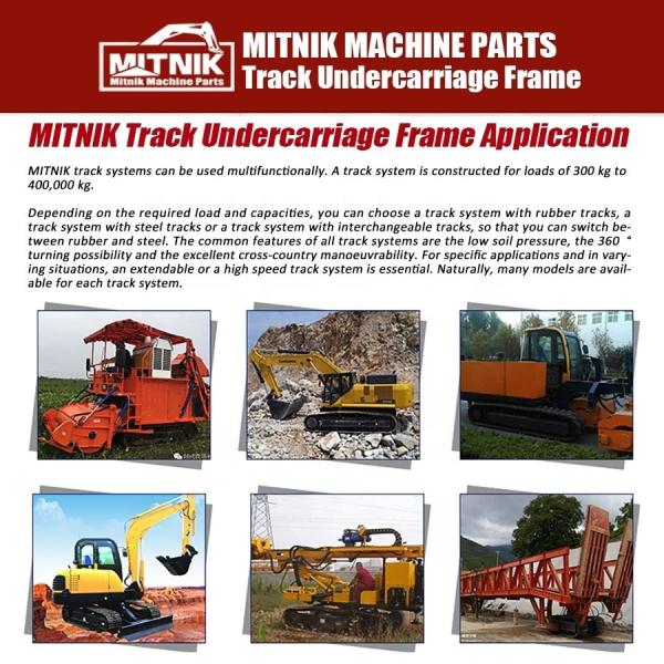 Quality Excavator Undercarriage Parts Customized 6T Rubber Crawler Track Frame for OEM for sale
