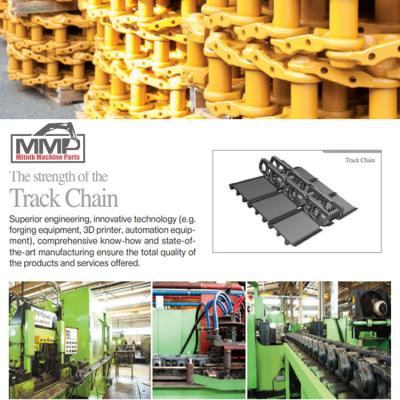 China D155A Dozer Undercarriage Group Track Shoe Link Track Chains para Hitachi Amarelo/Negro à venda