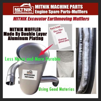 Cina E320GC Muffler per escavatori Silenziatore di scarico per motori diesel con tecnica di fusione da forgiatura in vendita