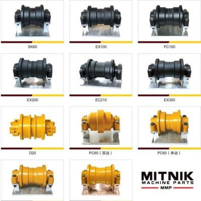 Cina D6D Bulldozer Parti del carrozzone 1205766 1205746 Roller a rotaia singola a doppia flangia in vendita