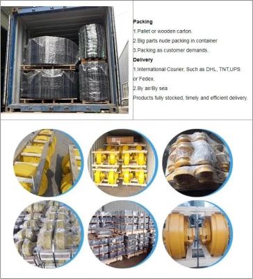 Cina D6D Bulldozer Parti del carrozzone 1205766 1205746 Roller a rotaia singola a doppia flangia in vendita