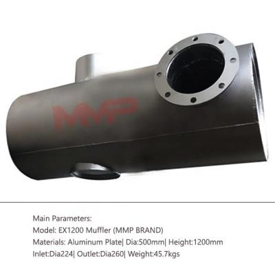 China ZX120 ZX200 ZX200-3 EX300-2 EX300-3 Graafmachine Muffler voor bouwmachineonderdelen Te koop