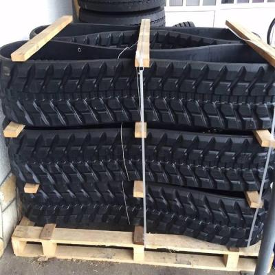 China H280X72X47 Rubberspuren voor graafmachines met hoog patroon en videotechnische ondersteuning Te koop