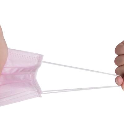 China Camada descartável cor-de-rosa Meltblown não tecido respirável da máscara protetora 3 de tela não tecida à venda