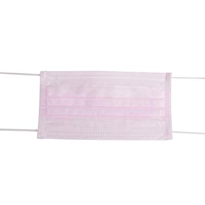 China Camada descartável cor-de-rosa Meltblown não tecido respirável da máscara protetora 3 de tela não tecida à venda