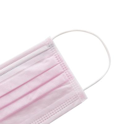 China Camada descartável cor-de-rosa Meltblown não tecido respirável da máscara protetora 3 de tela não tecida à venda