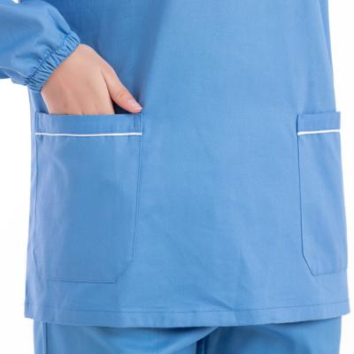 China Blauwe Medisch schrobt Industriële Kostuum Lange Koker xs-3XL, Gezondheidszorgcentrum Te koop