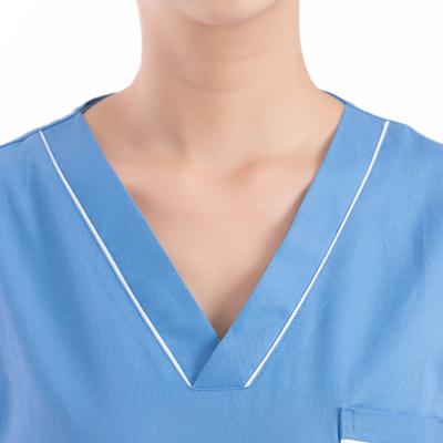 China Blauwe Medisch schrobt Industriële Kostuum Lange Koker xs-3XL, Gezondheidszorgcentrum Te koop