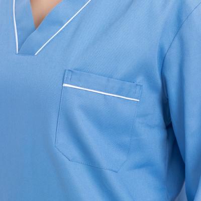 China Blauwe Medisch schrobt Industriële Kostuum Lange Koker xs-3XL, Gezondheidszorgcentrum Te koop