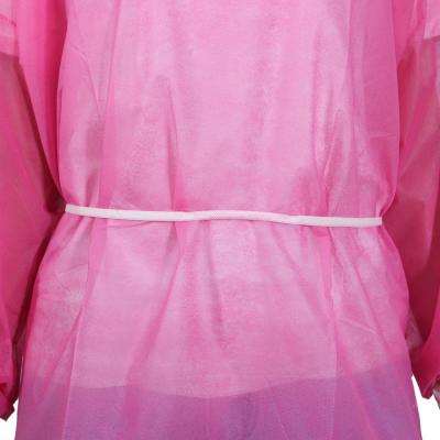 China Nível médico descartável não tecido cor-de-rosa 1 do PPE AAMI dos vestidos 30gsm dos PP 2 3 4 à venda