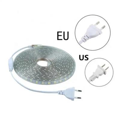 中国 220V 110V EU US LED パワープラグ 3528 5050 高電力のLEDストリップ 販売のため