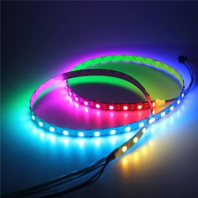 中国 DC 12V アドレス可能 スマート 3Leds コントロール可能 5050 RGB WS2812B WS2811 24V 30leds ピクセル Rgbic LED ストライプライト 販売のため