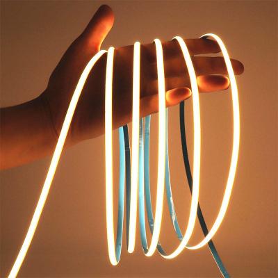 중국 높은 CRI DC 24V COB 280 320 480 네온 COB LED 스트립 라이트 실내 외관 장식용 방수 프로필 판매용