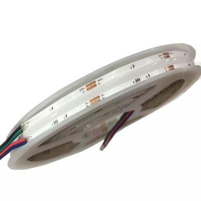 中国 420LEDs/M カラフル COB LED ストライプライト 12V 24V アルミプロファイルのための柔軟なRGB 販売のため