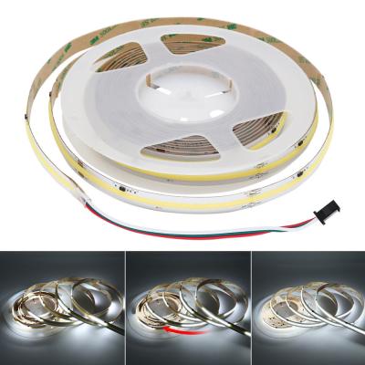 Cina 24V 360 LED Bianco 4000K 6500K CCT COB LED Strip Acqua corrente LED Strip in vendita