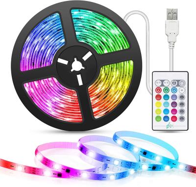 Cina Controllo Wifi Smart 12V 5V USB RGB 5050 Luci a striscia a LED Ignibile Bluetooth Sincronizzazione musicale per decorazioni in vendita