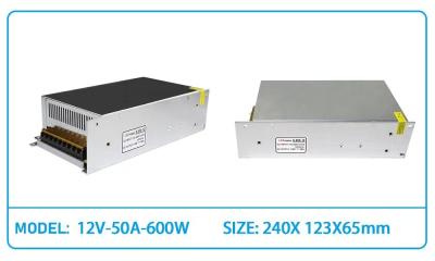 Cina 600W DC 12V 50A Fornitore di alimentazione di commutazione per luce a striscia LED in vendita