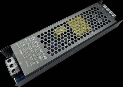 中国 300W 12V 24V ブラック電源 25A 12.5A スイッチング LED ストライプライト電源 販売のため