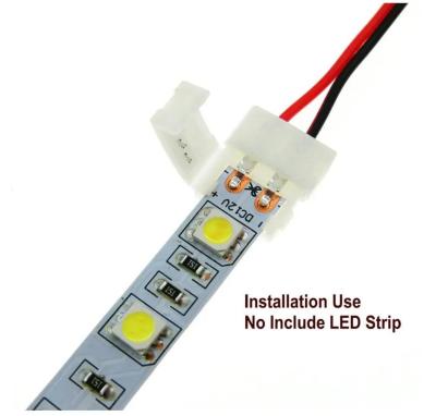 中国 8mm LEDコネクタ 2ピンフリー溶接 単色 LEDストライプライト クイックコネクタ 販売のため