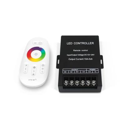 中国 RF LEDコントローラ DC 12V 24V RGB WW CWコントローラ 360W フルタッチスクリーン鉄 販売のため