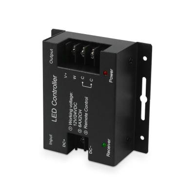 China Kleurtemperatuur LED CCT-controller 12V 3-kanaal lichtverdunner Rf Dubbelkleurig Te koop
