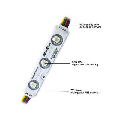 China 65 X 16 5050 RGB Outdoor LED-module LED Lichtbord lichtdoos Hoge helderheid Lichtbronmodule Lage spanning 12v Te koop