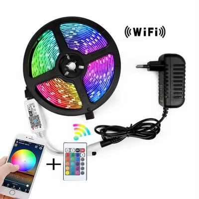 China 5Meter 150 leds TV backlight led strip DC5V Controle remoto 24 chaves SMD5050 RGB Strip Tira porta USB Strip LED flexível à venda