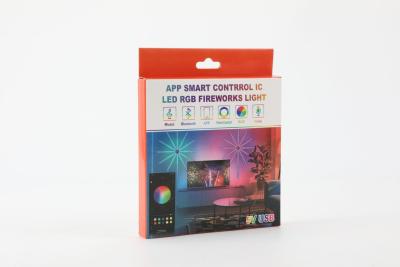 China 5V 2.4G APP afstandsbediening SMD5050 RGBIC LED vuurwerk lichten voor kamer feestje kerst decor Te koop