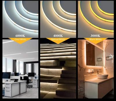 中国 ホットセール 480LED 12W/M ディムブル IP20 90Ra COB LED ストライプ 12V/24V 入力電圧 販売のため