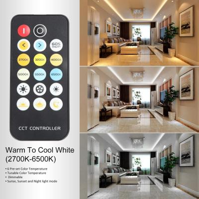 中国 COB LED ストライプライト CCT (2700K-6500K 調節可能) 2M 560LEDs/m CRI90 LED テープライト キット 販売のため