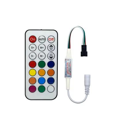 China Hoogwaardige 21 sleutels 2084 pixels RF full-color controller WS2811 DC5~24V controller 2812 IC dream color led controller Te koop