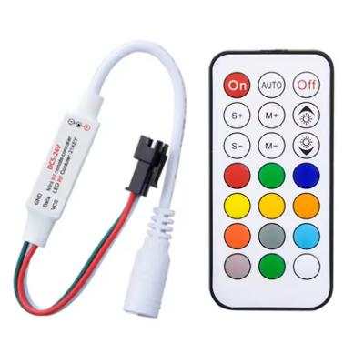 China Hoogwaardige 21 sleutels 2084 pixels RF full-color controller WS2811 DC5~24V controller 2812 IC dream color led controller Te koop