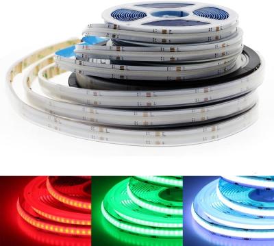 China Bluetooth IP20 RGBW COB LED-verlichtingsstrook Dimmabel 784 LED's/m Te koop