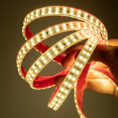 Cina Senza conducente Alta tensione 220V Senza conducente Striscia luminosa autoadesiva 240leds smd 2835 IP67 IP65 Luce di linea decorativa in vendita