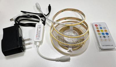 중국 560 LED/M 순수 동적 흰색 따뜻한 흰색 COB LED 스트립 키트 가정 백라이트 24V DC 판매용