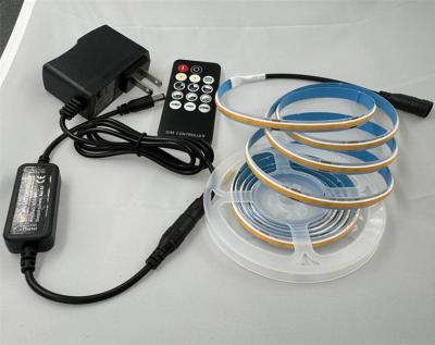 중국 560 LED/M 순수 동적 흰색 따뜻한 흰색 COB LED 스트립 키트 가정 백라이트 24V DC 판매용